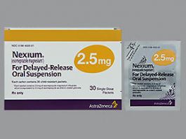 NexIUM 2.5 MG Granules for Delayed Release Oral Suspension