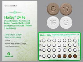HAILEY 24 FE 1 MG-20 MCG TAB PACK